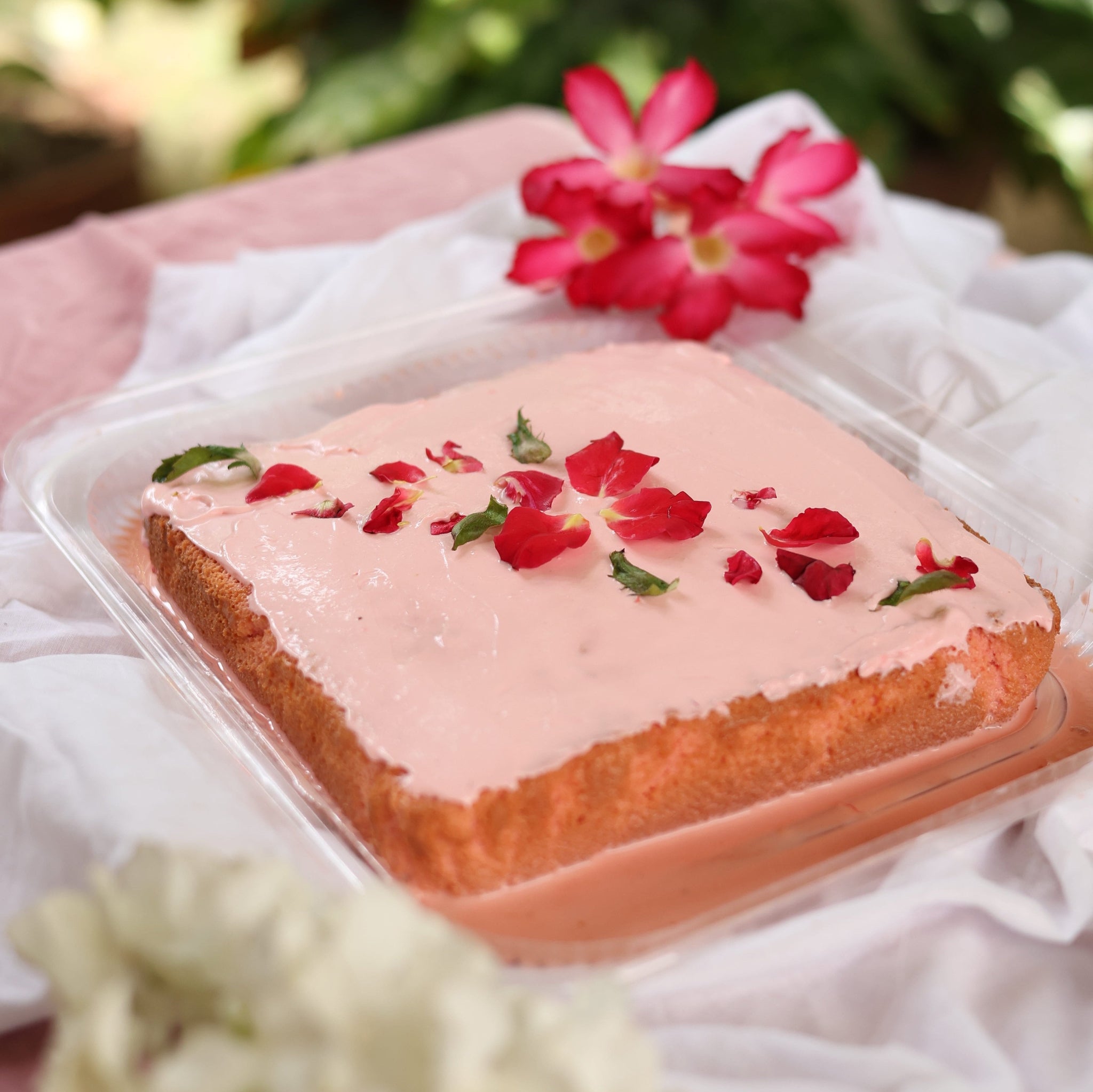 Turkish Rose Flavoured Three Milk Cake – Auntie Munaver's Dessert & Savory